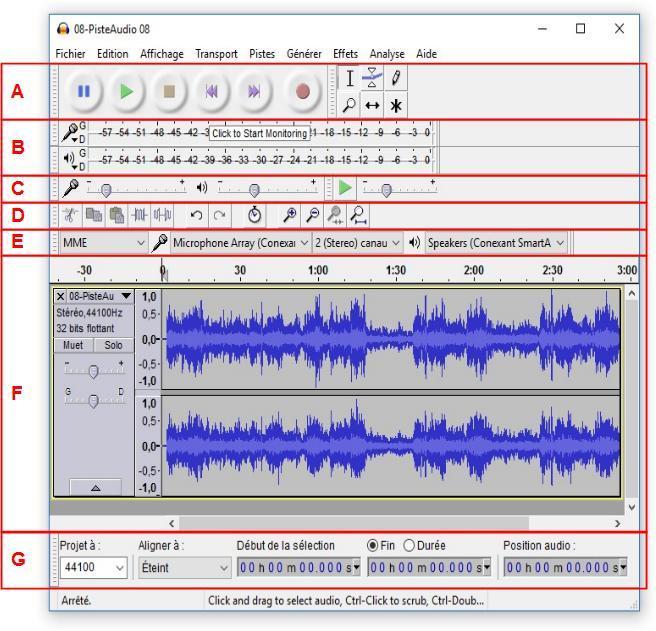 Prise en main du logiciel Audacity